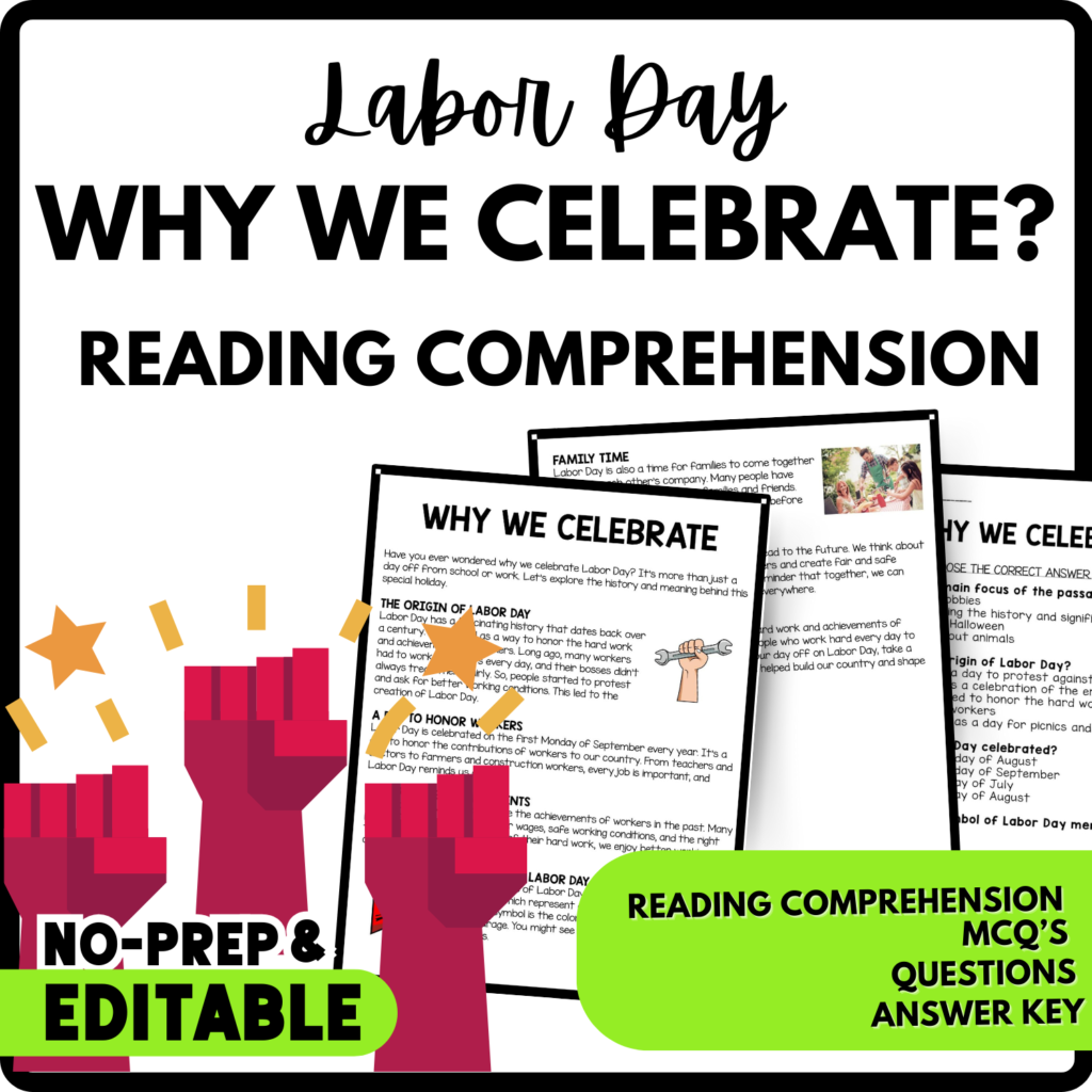 Why we celebrate? Reading Comprehension Worksheet - Teachers Stock