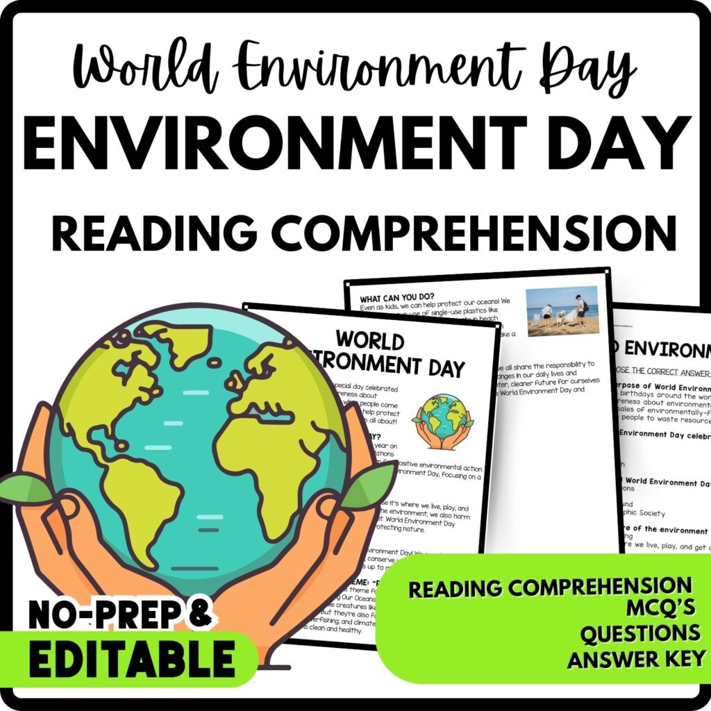 Recycling and Reducing Waste Reading Comprehension Worksheet - Teachers ...